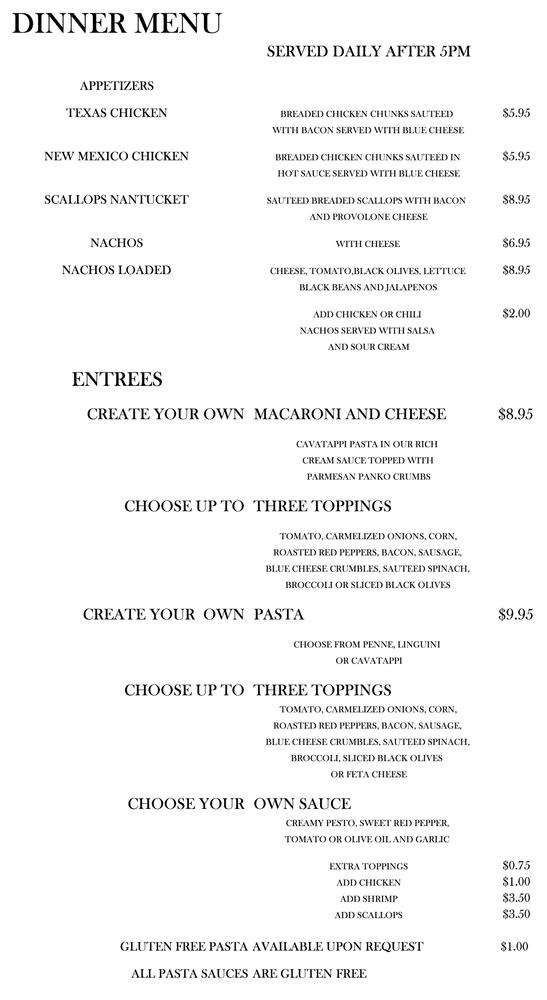 BerkshireMenus.com - Hot Dog Ranch